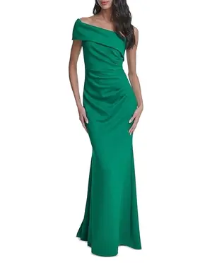 Eliza J One Shoulder Dress - Green
