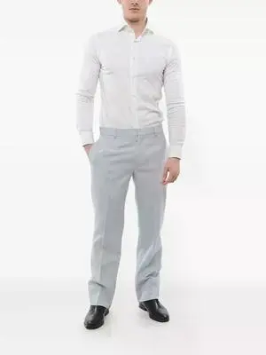 Off-White Pleated Zipped Trousers