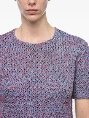 JIL SANDER Open-knit Short-sleeve Top