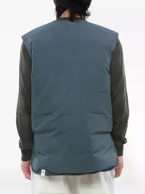 JIL SANDER Quilted Zip-front Vest - Blue