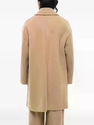 JIL SANDER Double-breasted Wool Coat - Neutrals
