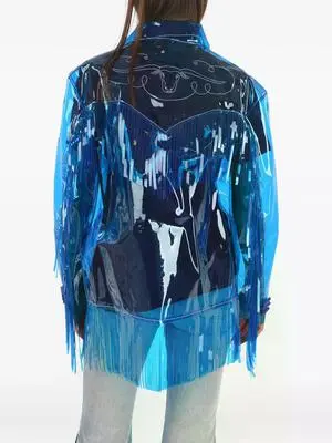 MAISON MARGIELA Fringed Western Jacket - Blue