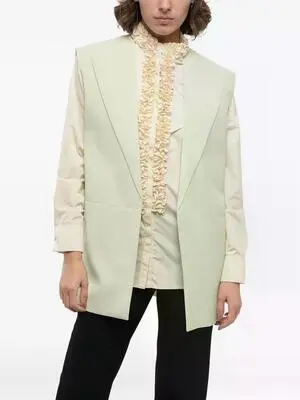 JIL SANDER Raw-edge Sleeveless Blazer