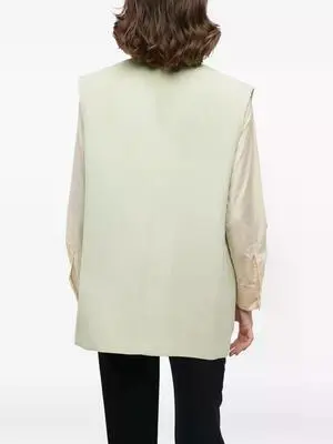 JIL SANDER Raw-edge Sleeveless Blazer
