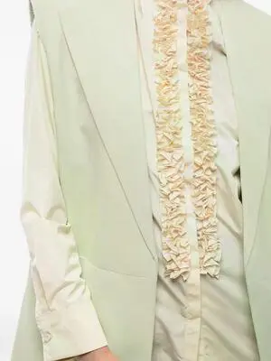 JIL SANDER Raw-edge Sleeveless Blazer