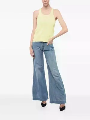 JIL SANDER Ribbed Racer-back Top
