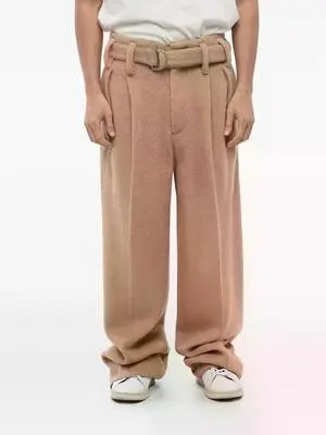 JIL SANDER Belted Pleated Trousers