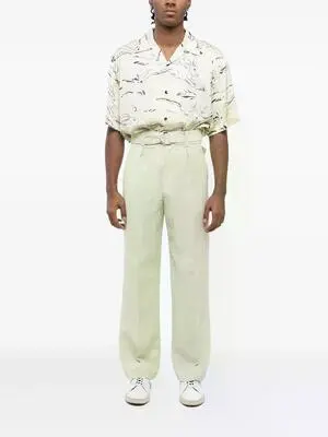 JIL SANDER Single-pleat Belted Trousers