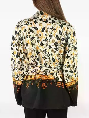 MAISON MARGIELA Geometric-patterned Belted Jacket