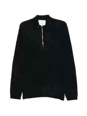 SEVEN GAUGE Zip-fastening Polo Shirt - Black