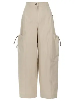 Max Mara Cargo Pantalone Lepre - Beige
