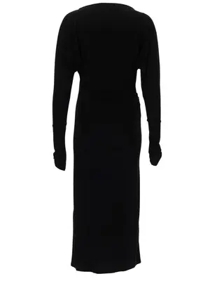 Max Mara Abito "salvo" Con Drappeggio - Black