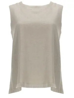 Max Mara Anika Linen Top - Beige