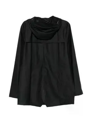 Rains Hooded Waterproof Jacket - Black