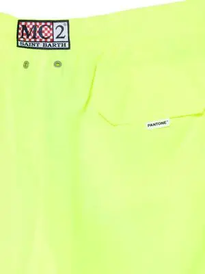 MC2 SAINT BARTH Drawstring-waist Swim Shorts - Yellow