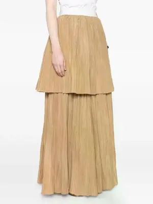 CO.GO Crinkled Tiered Maxi Skirt