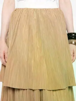 CO.GO Crinkled Tiered Maxi Skirt