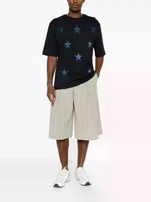 LES HOMMES Star-patch T-shirt