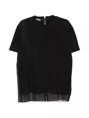 LES HOMMES Zip-fastening T-shirt