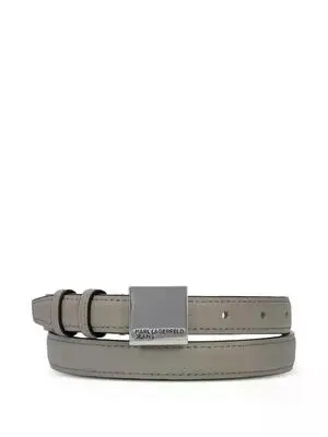 Karl Lagerfeld Silver Tone Belts For Women