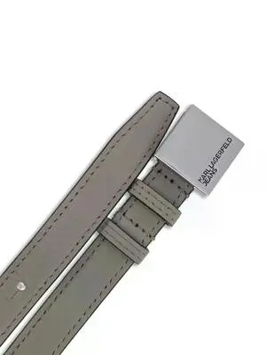 Karl Lagerfeld Square Buckle Belt - Grey