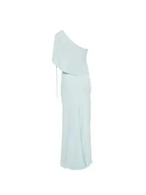 SEMICOUTURE One-shoulder Draped Maxi Dress