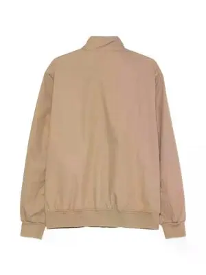 SAVE THE DUCK High-neck Jacket With Ribbed Trims - Brown
