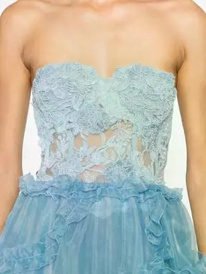 Ermanno Scervino Structured Rebrodé Bustier Top