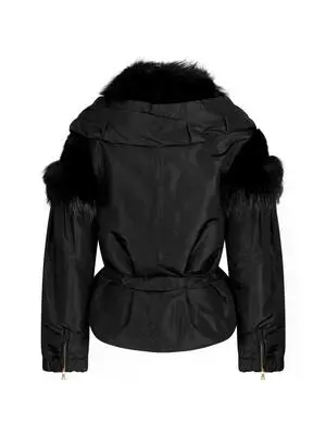 Prada Fur-trimmed Drawstring Jacket