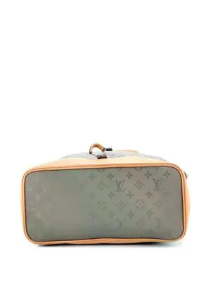 LOUIS VUITTON Zipped Tote Limited Edition Titanium Monogram Canvas Backpack
