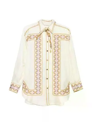 Zimmermann Luna Retro Shirt - Neutrals