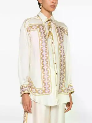 Zimmermann Luna Retro Shirt - Neutrals