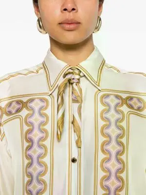 Zimmermann Luna Retro Shirt - Neutrals