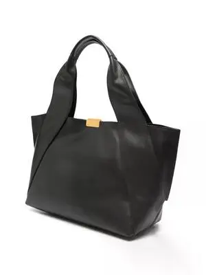 GIANNI CHIARINI Vivi Logo-engraved Tote - Black