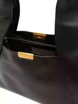 GIANNI CHIARINI Vivi Logo-engraved Tote - Black