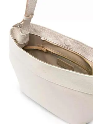 GIANNI CHIARINI Grained-leather Shoulder Bag - Neutrals