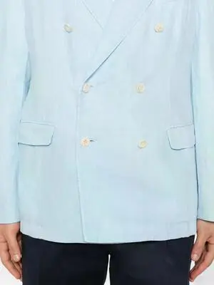 Boglioli Flap-pocket Double-breasted Blazer - Blue