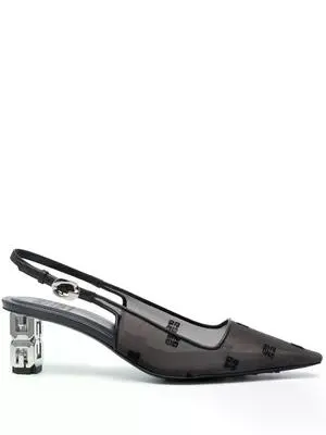 Givenchy 65mm Logo-plaque Leather Pumps