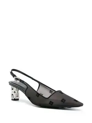 Givenchy 65mm Logo-plaque Leather Pumps