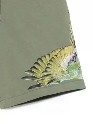 COUNTY OF MILAN Wings-motif Shorts