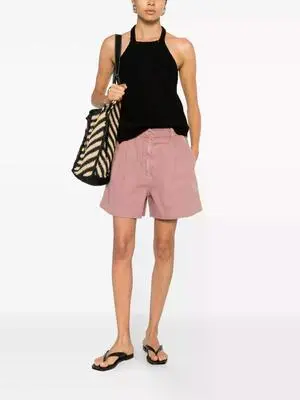 Brunello Cucinelli Garment-dyed Pleated Shorts - Pink