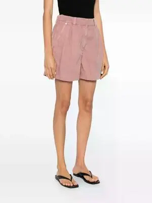 Brunello Cucinelli Garment-dyed Pleated Shorts - Pink