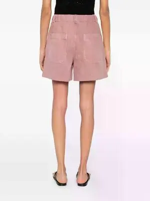Brunello Cucinelli Garment-dyed Pleated Shorts - Pink
