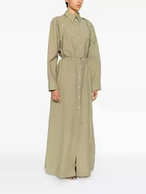 Nanushka Erisha Button-detail Maxi Shirt Dress