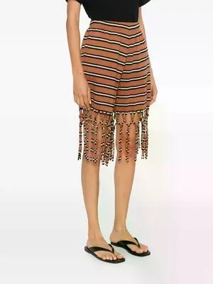 Nanushka Analu Striped Shorts