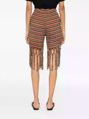 Nanushka Analu Striped Shorts