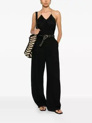 Nanushka Seka Tapered-leg Tailored Trousers - Black