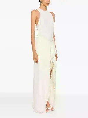 Nanushka Rayen Draped Midi Dress - Neutrals