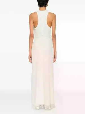 Nanushka Rayen Draped Midi Dress - Neutrals