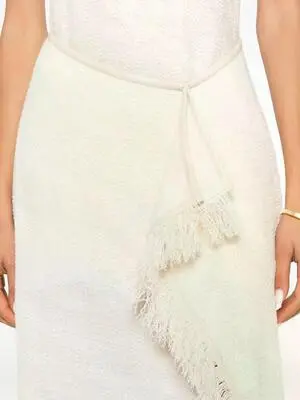 Nanushka Rayen Draped Midi Dress - Neutrals